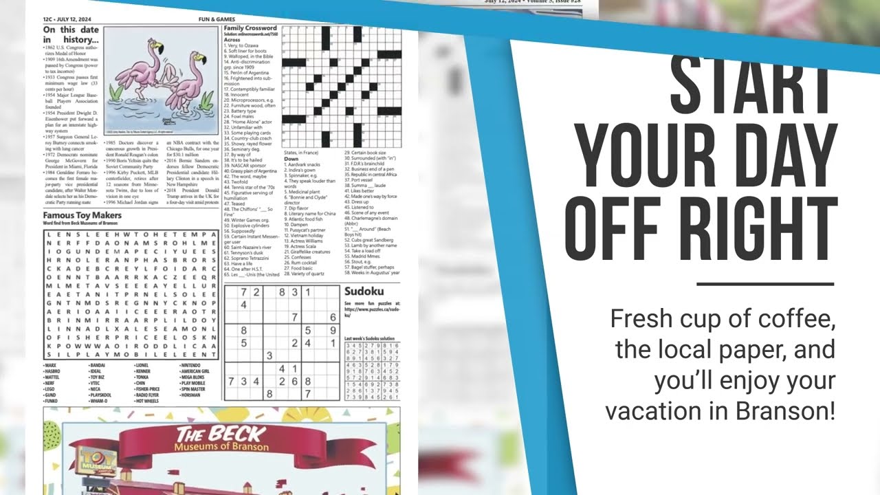 Branson Globe - Pick up Your Copy! - Branson TV